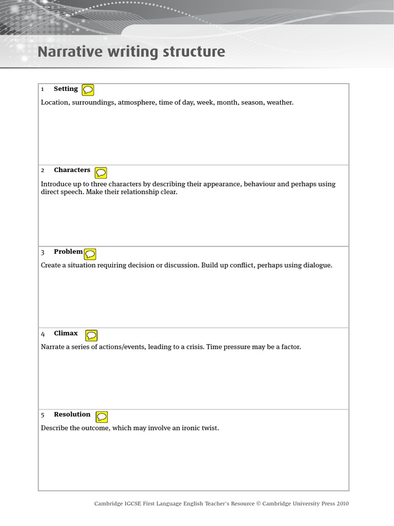 Narrative Writing Structure | PDF | Career & Growth | Science & Mathematics