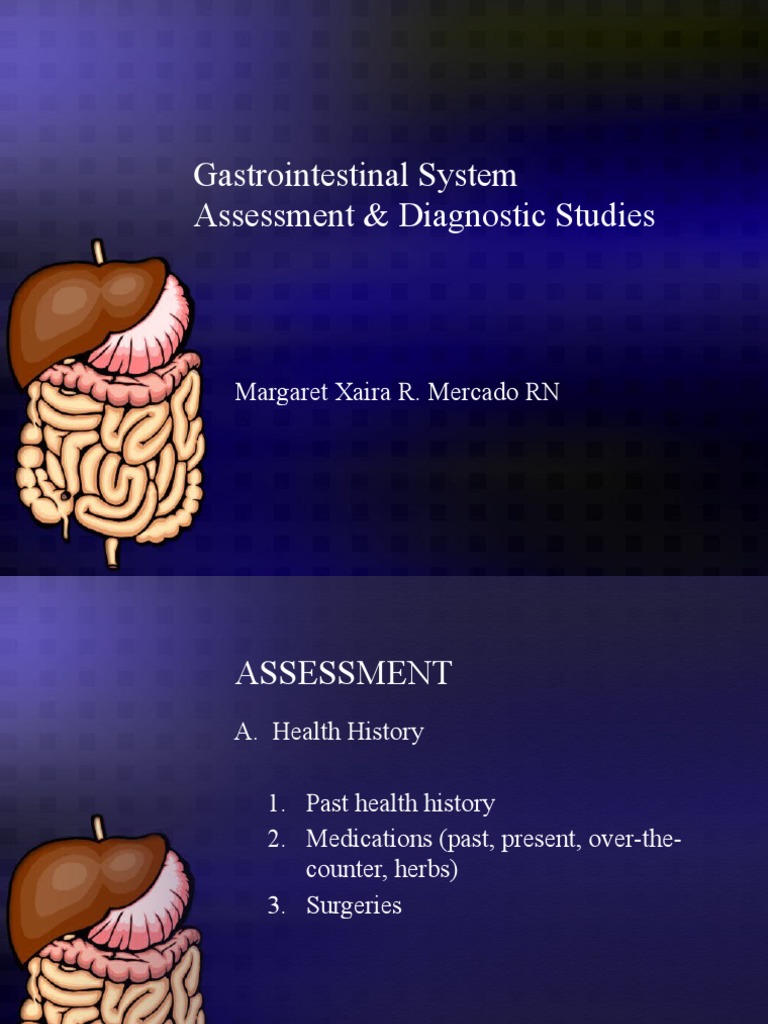 GIT Assessment & PE | PDF | Colonoscopy | Medicine