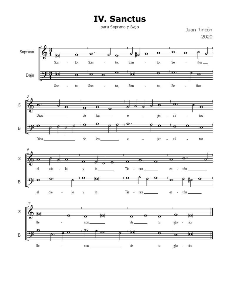 Sanctus PDF | PDF