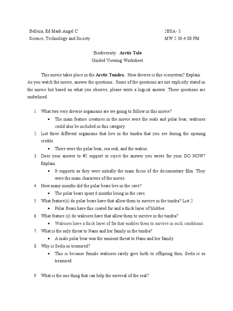 Movie Review Valera | PDF | Polar Bear | Biodiversity