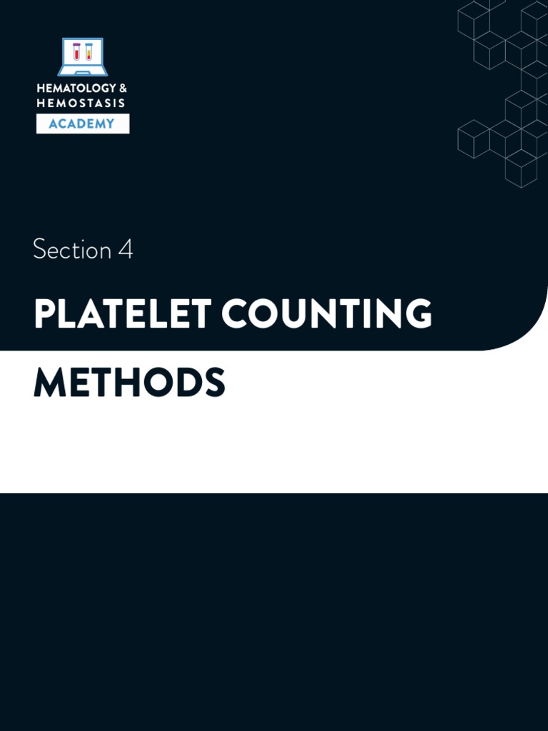 Platelet Counting: Methods | PDF | Platelet | Flow Cytometry