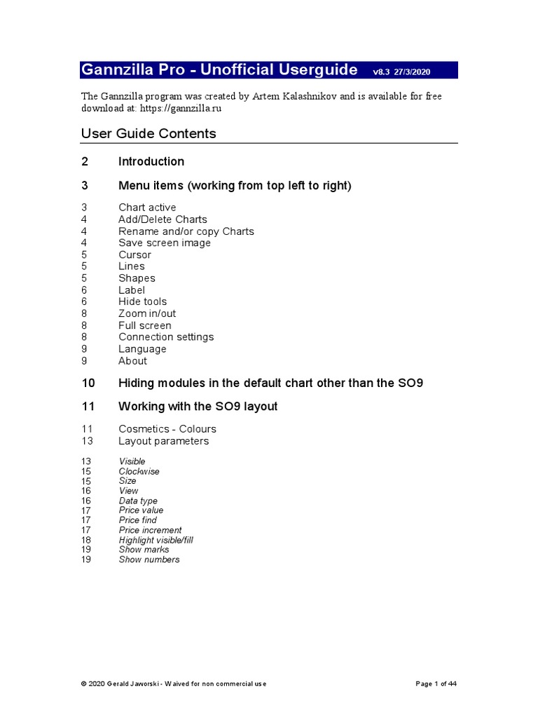 Gannzilla User Guide for Beginners | PDF | Icon (Computing) | Screenshot
