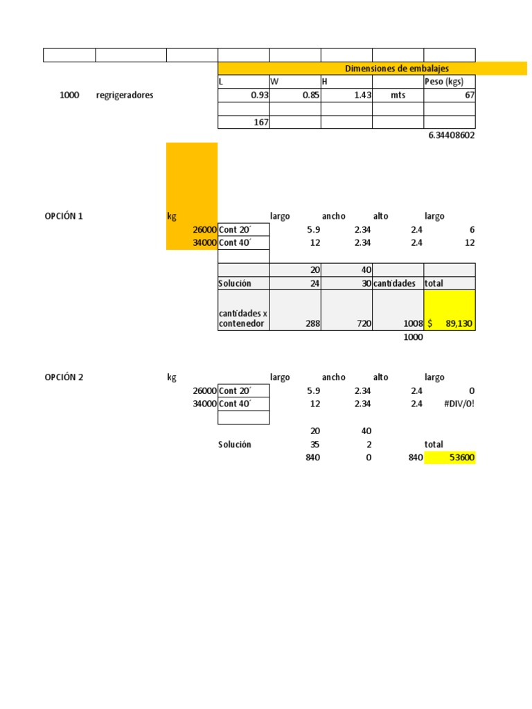 Ejercicio Cubicaje Plantilla | PDF