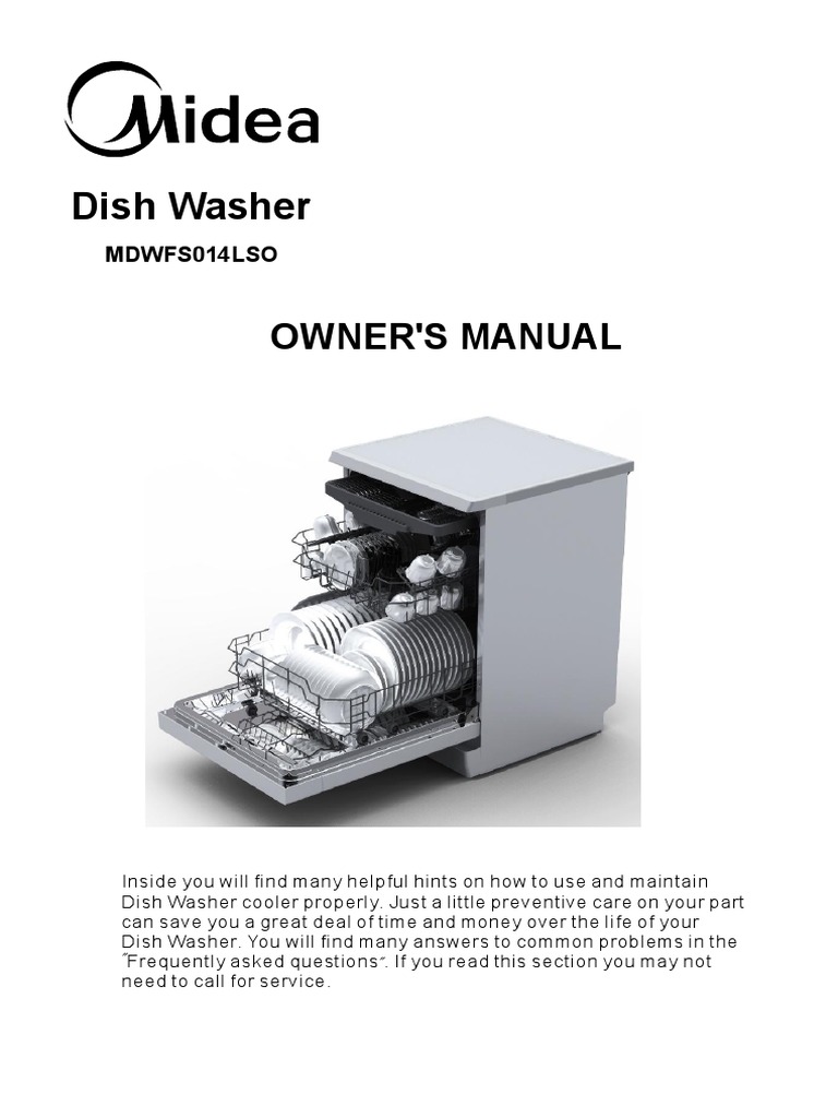 Dish Washer: Owner'S Manual | PDF | Dishwasher | Ac Power Plugs And Sockets