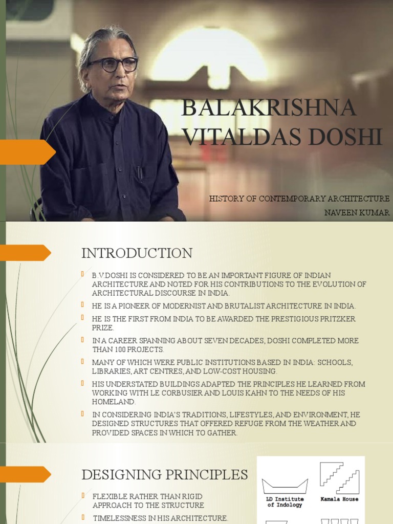 Balakrishna Vitaldas Doshi | PDF | Architectural Design | Architecture