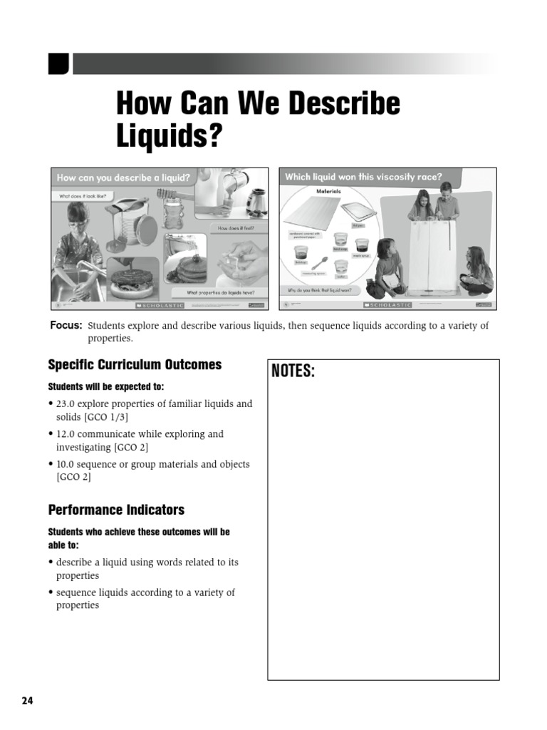 24 How Can Describe Liquids PDF | PDF | Liquids | Solid