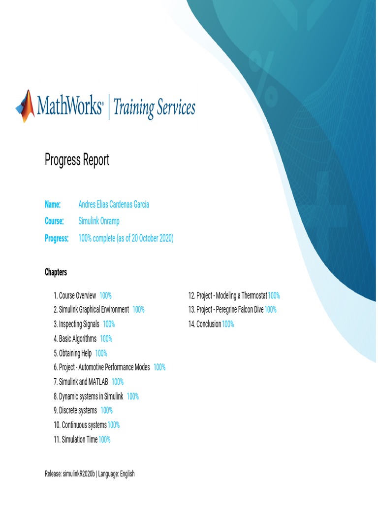 Informe De Proceso Simulink Pdf