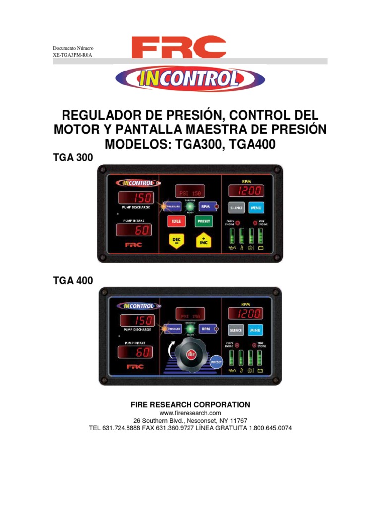 ESP - FRC InControl 400 Pressure Governor | PDF | Diodo emisor de luz ...