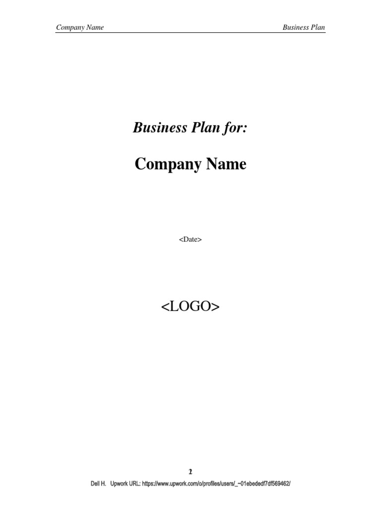 Business Plan Table of Contents | PDF | Market Analysis | Marketing ...