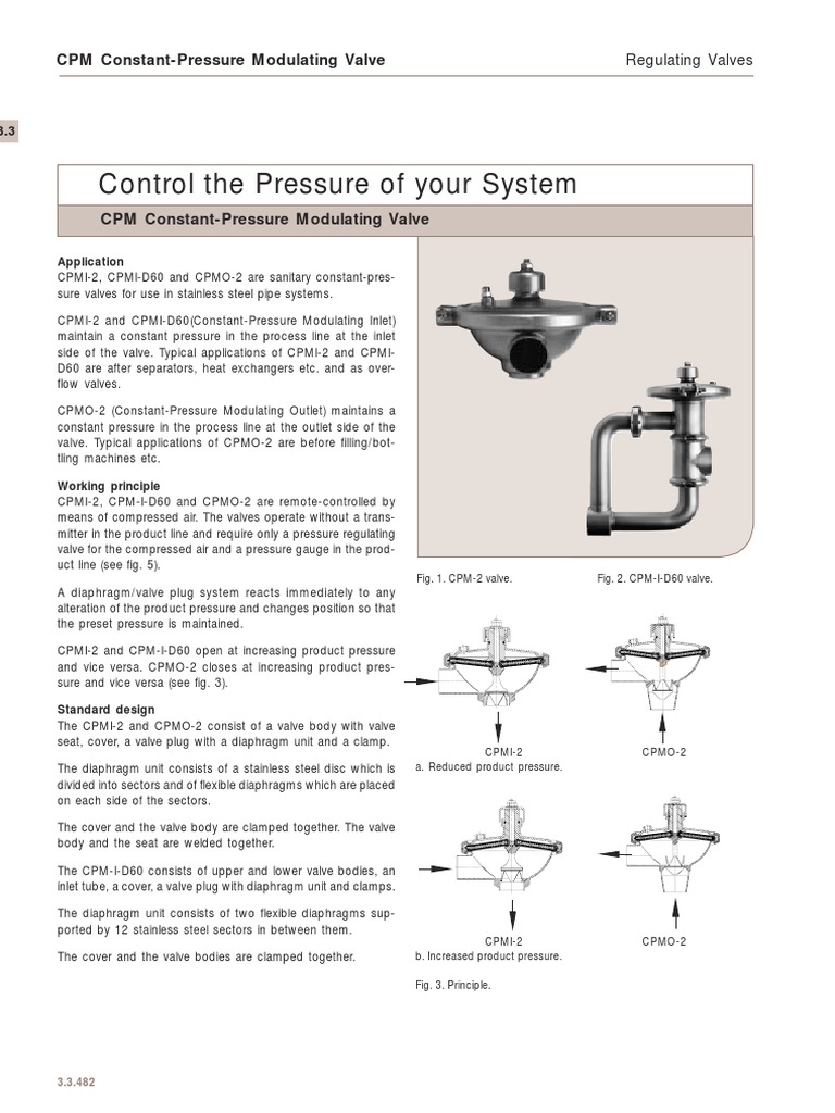 CPM Constant-Pressure Modulating Valve PDF | PDF | Valve | Equipment
