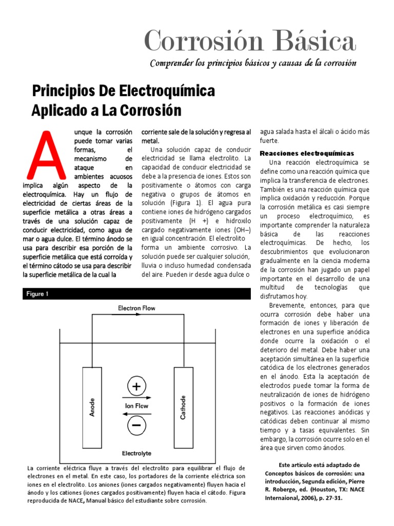 Principios de Electroquimica Aplicado A La Corrosion | PDF | Corrosión ...