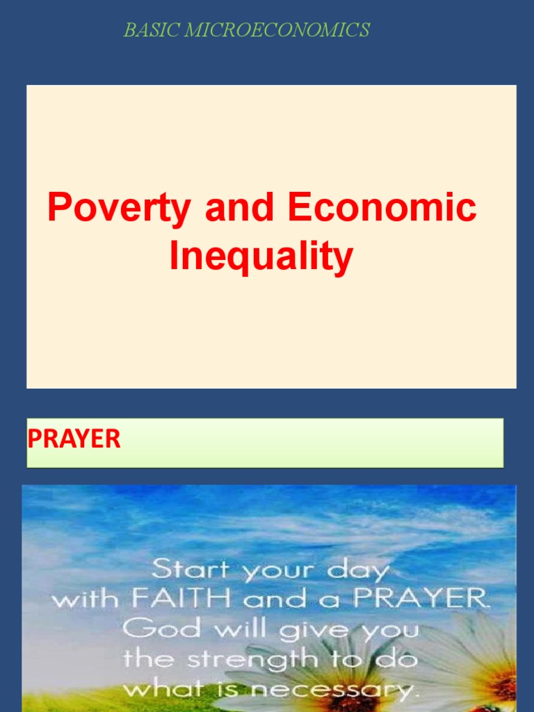 Poverty and Economic Inequality: Basic Microeconomics | PDF ...