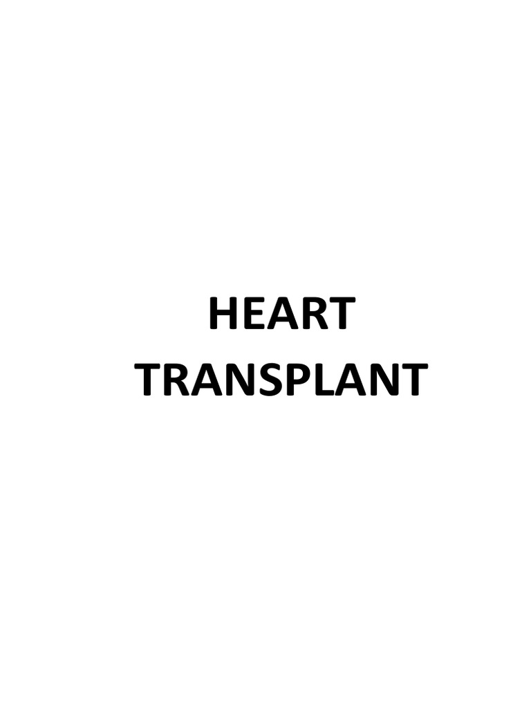 Heart Transplant | PDF