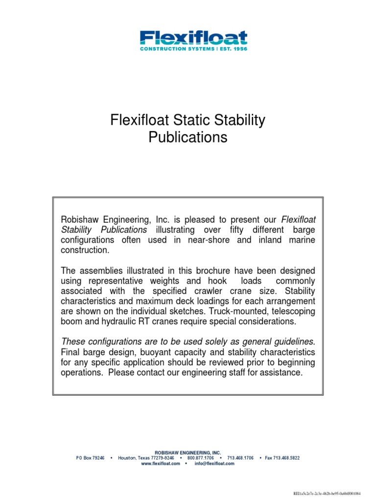 Flexifloat Stability Guidelines | PDF | Home & Garden | Technology ...