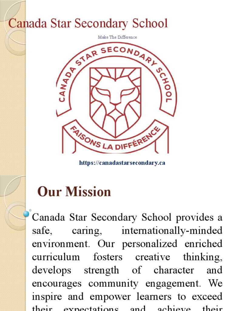 Canada Star Secondary School | PDF