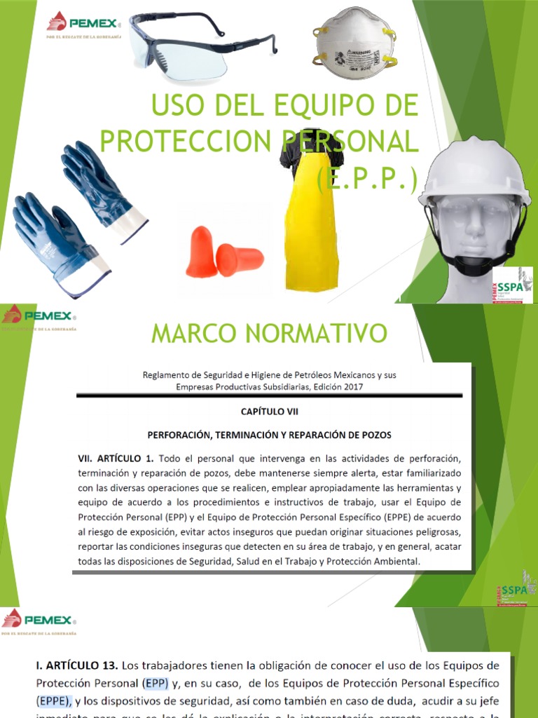 Presentacion Uso Del EPP | PDF