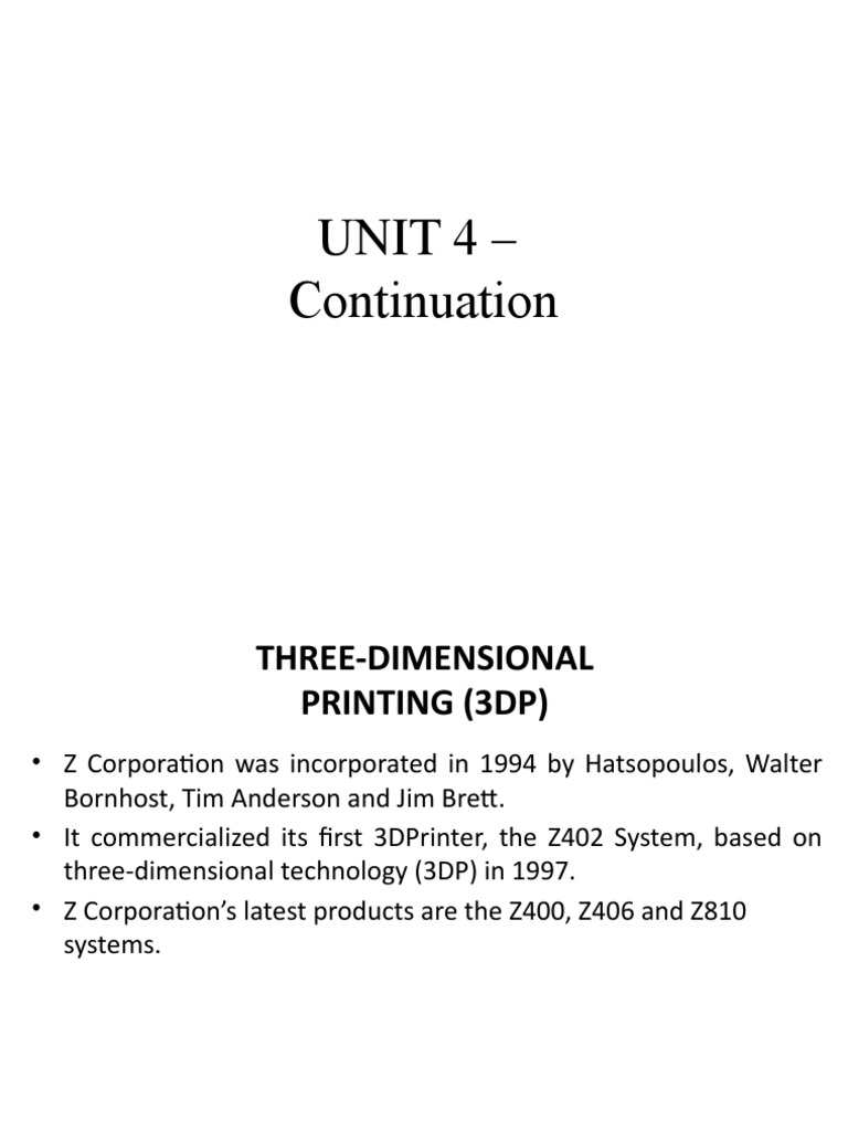 Unit 4 Part 2 | Download Free PDF | 3 D Printing | Art Media