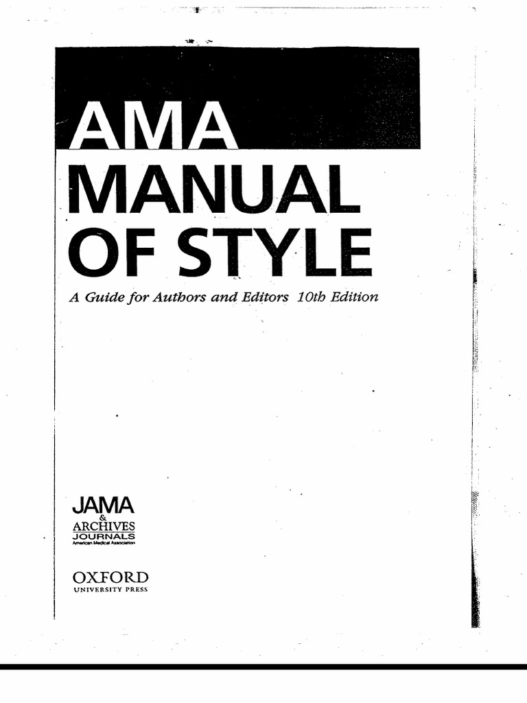 AMA Manual 10th Edition PDF | PDF | Academic Journal | Abstract (Summary)
