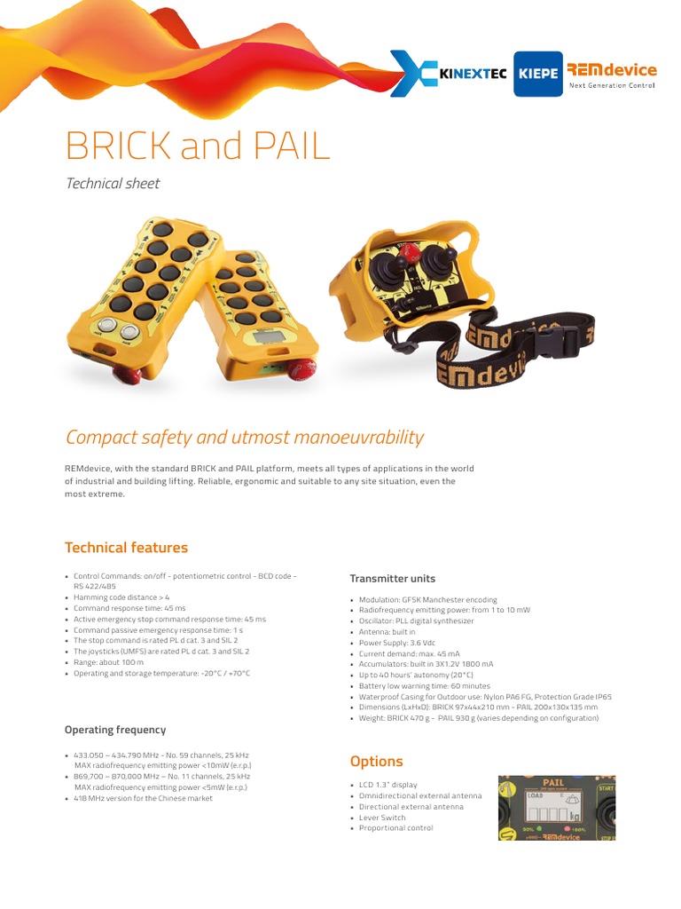 Brick and Pail: Compact Safety and Utmost Manoeuvrability | PDF | Radio ...