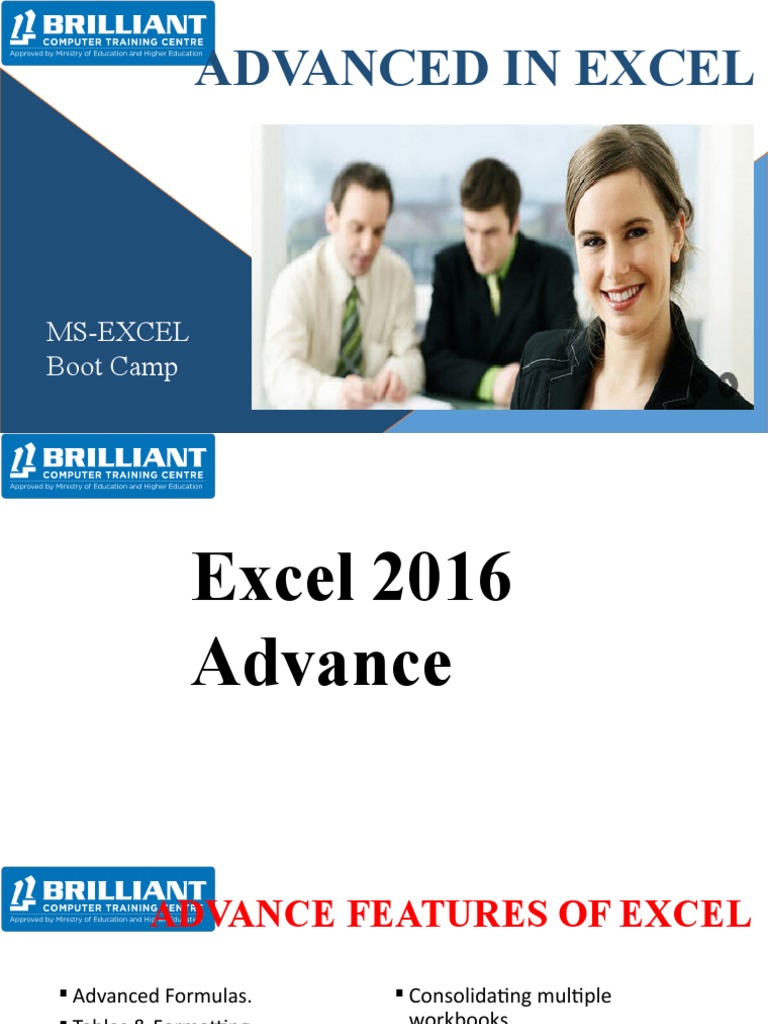 Advanced in Excel: Ms-Excel Boot Camp Fuel Your Future | Download Free ...