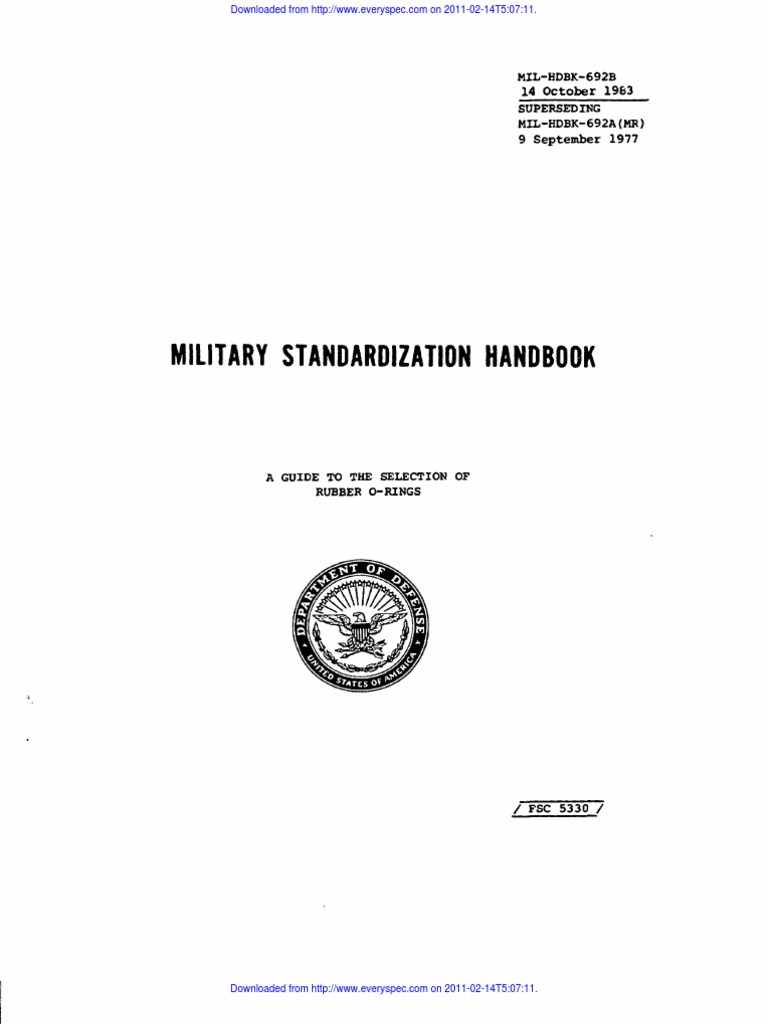 Military Standardization Handbook: MXL-HDBK-692B 14 October 19&3 ...