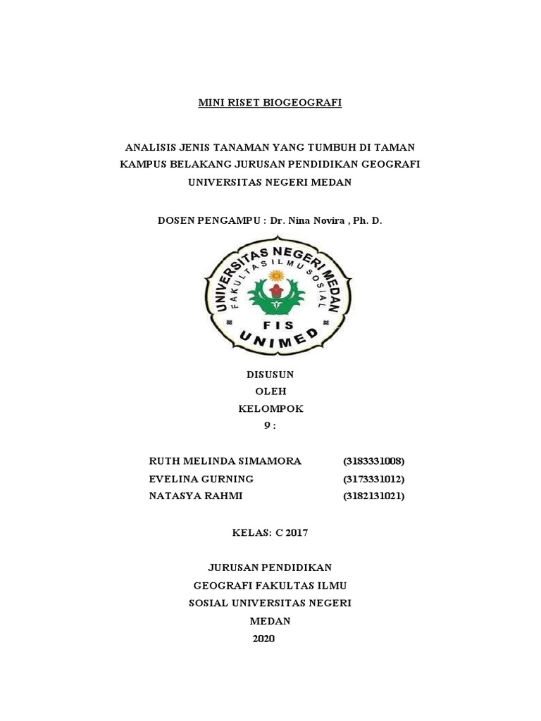 MINI RISET KELOMPOK 9 BIOGEOGRAFI.-dikonversi | PDF