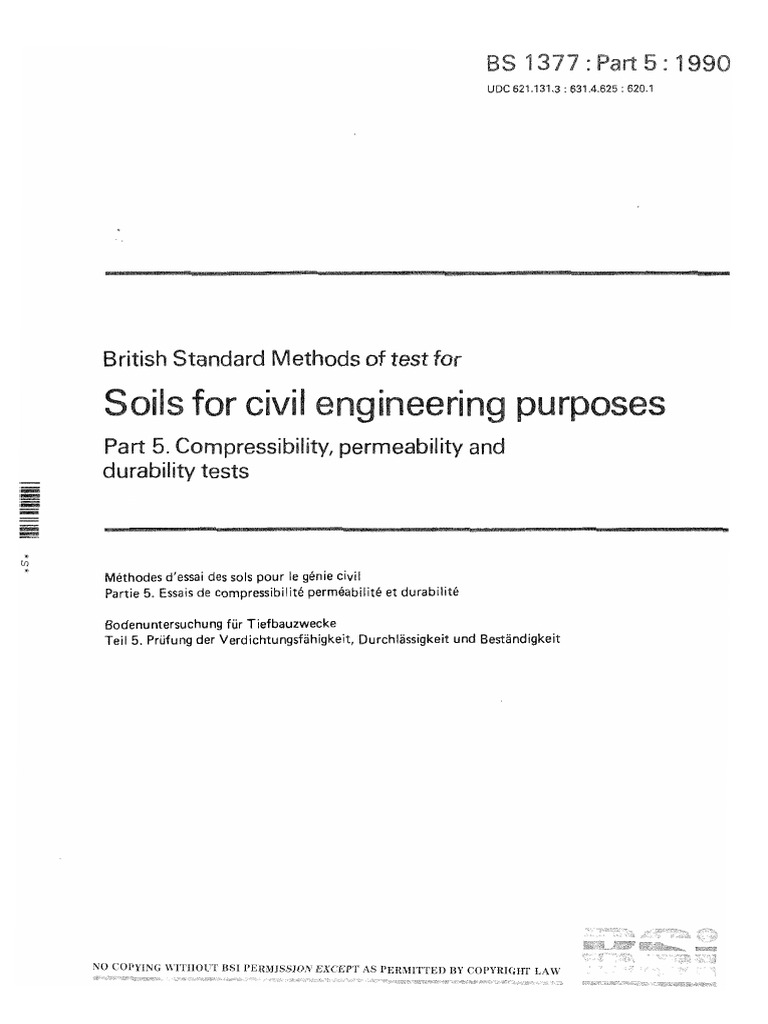 BS 1377-5 PDF | PDF