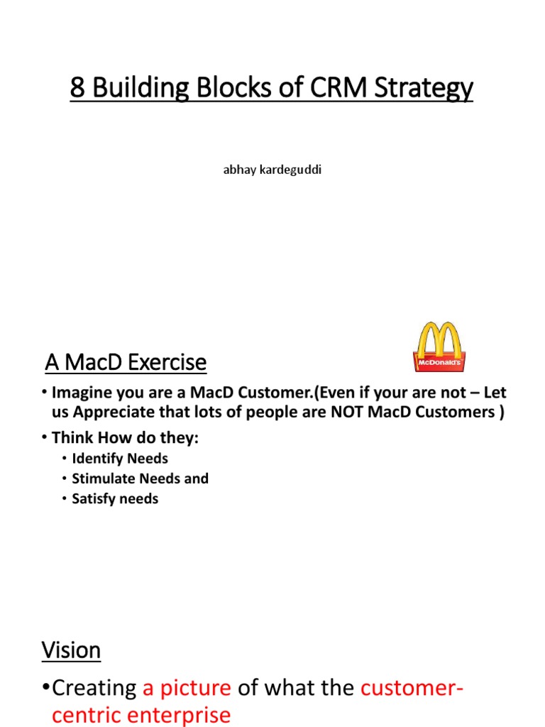 Building Blocks of CRM | PDF