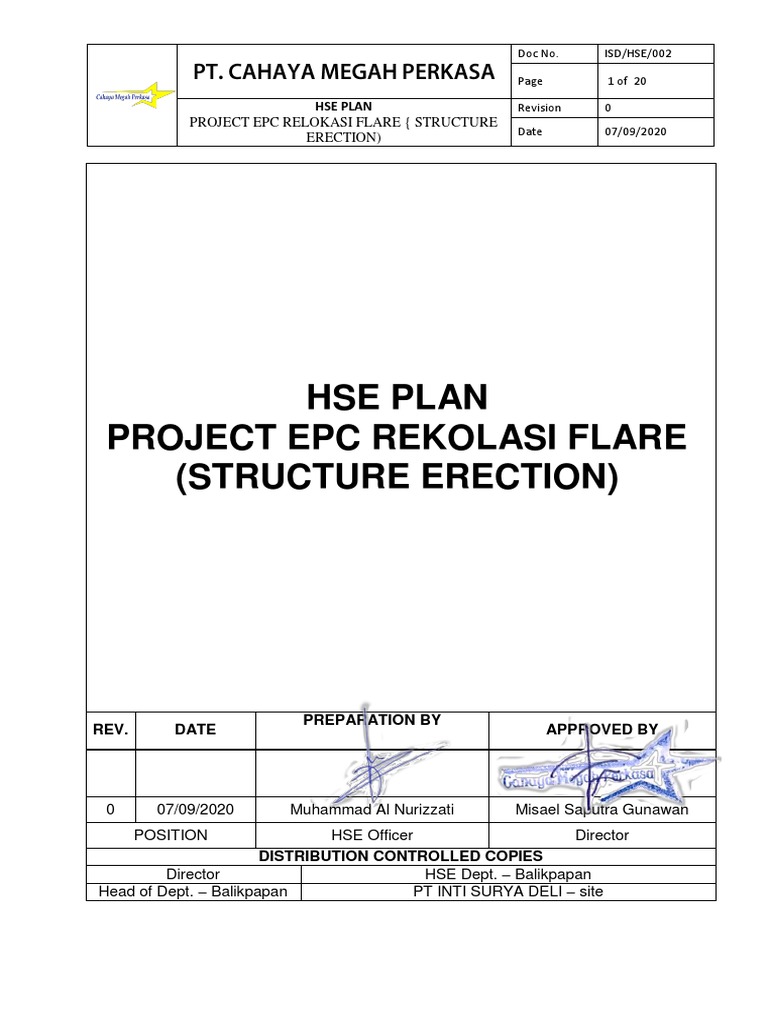 Cmp-Hse Plan Struktur Erekction PDF | PDF | Bisnis | Teknologi & Rekayasa