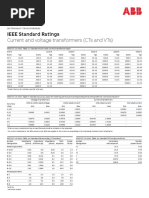Standard Current Transformer Ratios | PDF | Electrical Components ...