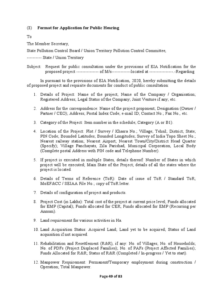 49-Draft EIA 2020 | PDF | Environmental Impact Assessment | Government 49-Draft EIA 2020 | PDF | Environmental Impact Assessment | Government