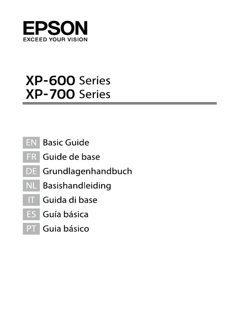 Expression Premium xp600 Basic Operation Guide PDF | PDF | Page Layout ...