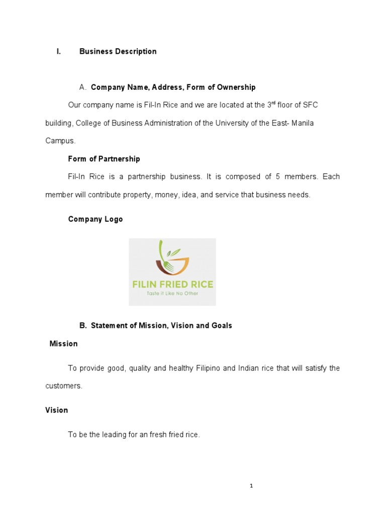 Final Final Business Plan | PDF | Cooking | Kitchen Stove