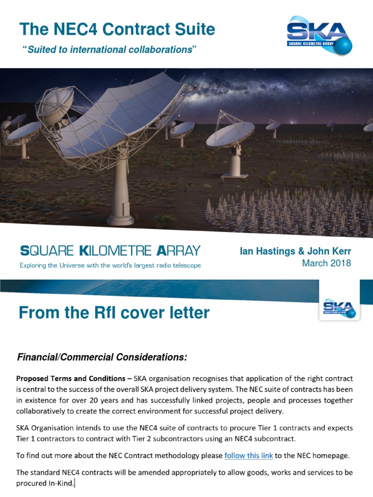 The NEC4 Contract Suite: "Suited To International Collaborations ...