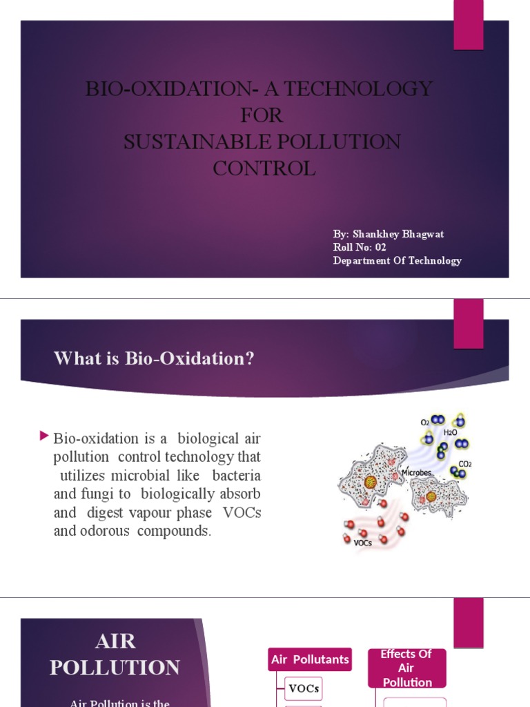 Bio-Oxidation - A Technology | Download Free PDF | Air Pollution ...