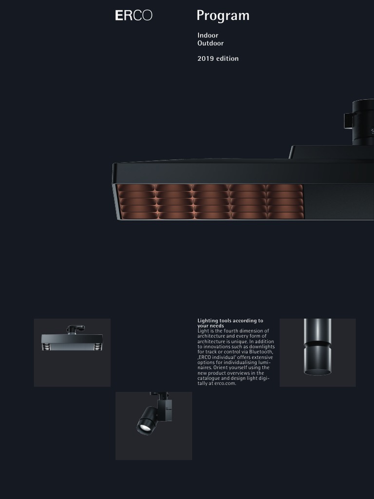 Erco Complete Catalogue 2019 en PDF | PDF | Lighting | Light Emitting Diode