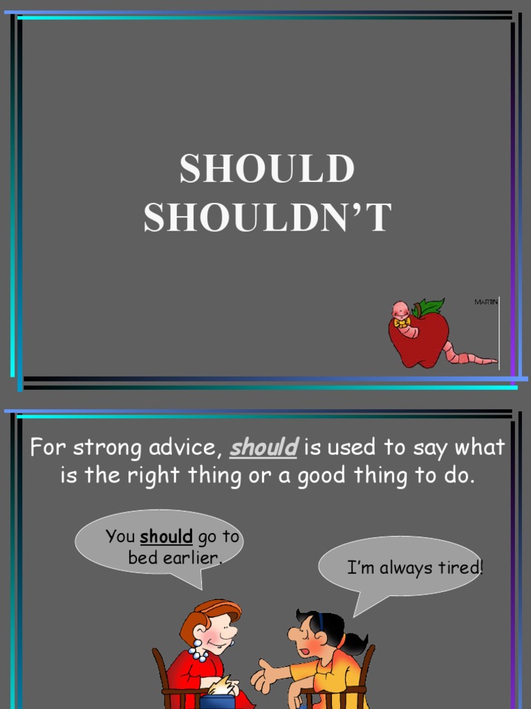 Should and Shouldn T | PDF