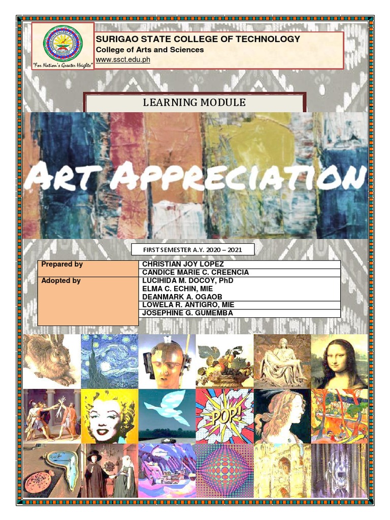 Art Appreciation Module PDF | PDF | Rock (Geology) | Textiles