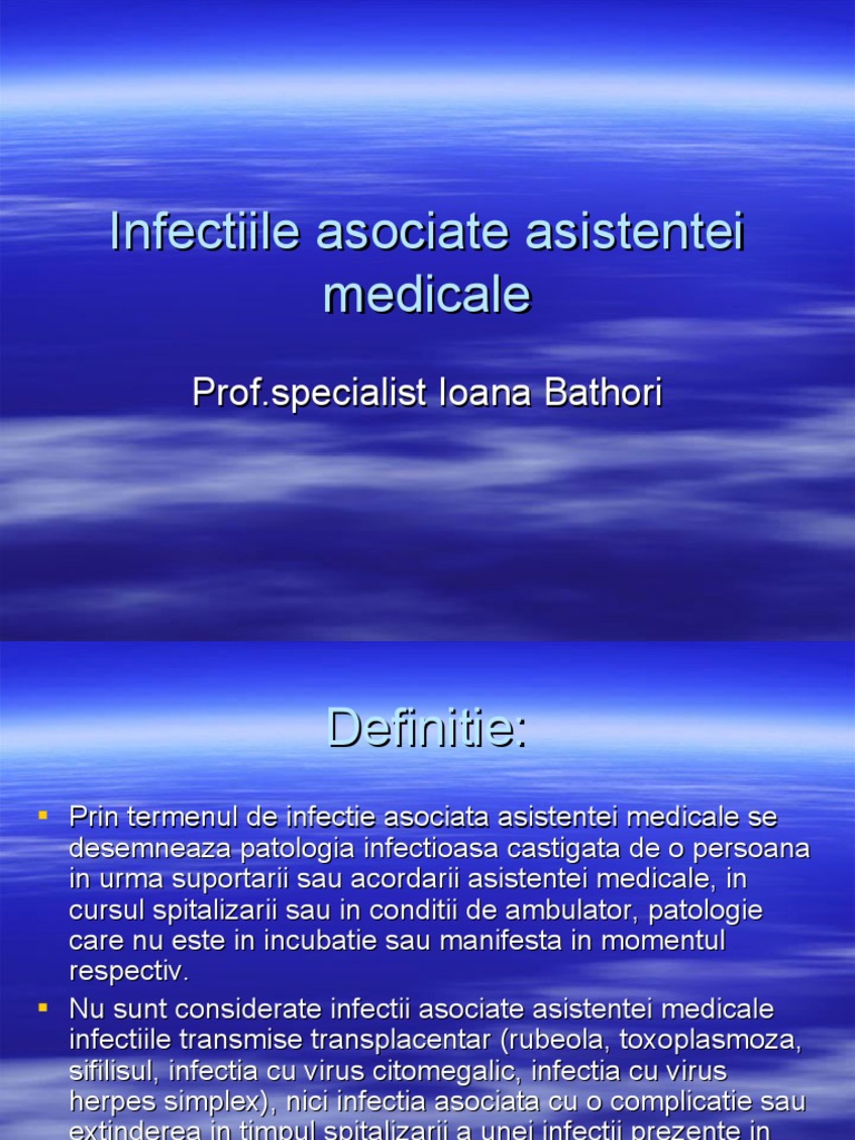 Infectiile Asociate Asistentei Medicale | PDF