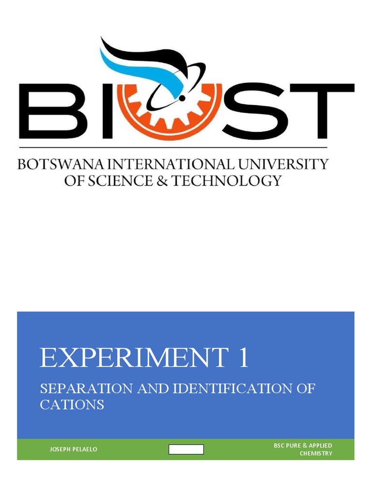 Cation Identification via Qualitative Analysis | PDF | Hydroxide | Ion