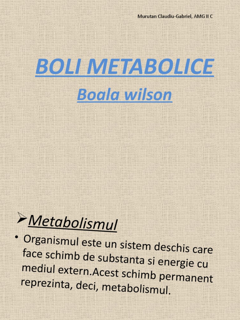 Boala Wilson | PDF