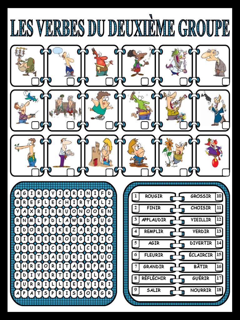 Les Verbes Du Deuxieme Groupe Exercices | PDF