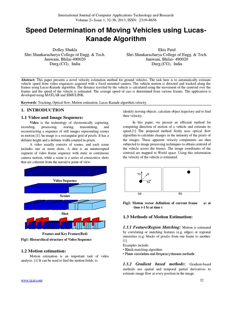 Lucas Kanade Optical Flow | PDF | Video | Pixel