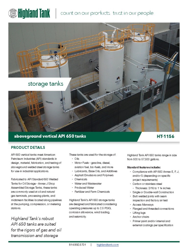 G LIT API-650-Tanks PDF | PDF | Oil | Welding