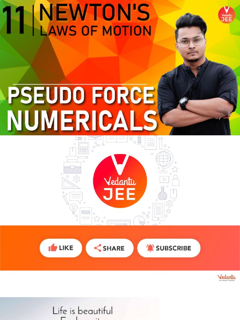 NLM +Pseudo+Force+Numericals +lecture+11 | PDF | Acceleration | Force