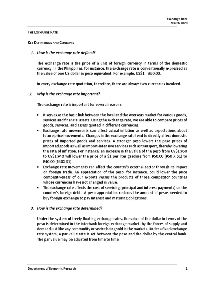 Understanding Exchange Rates: An Analysis of Key Concepts, Determinants ... Understanding Exchange Rates: An Analysis of Key Concepts, Determinants ...