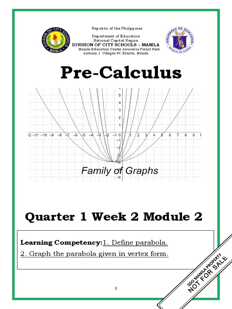 STEM-PRECAL-11 Q1 W2 Mod2 | PDF | Geometric Shapes | Differential Geometry