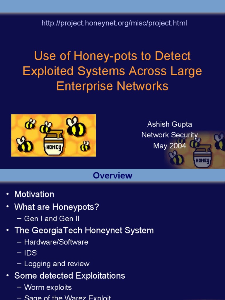Use of Honey-Pots To Detect Exploited Systems Across Large Enterprise Networks | PDF | Computer ...