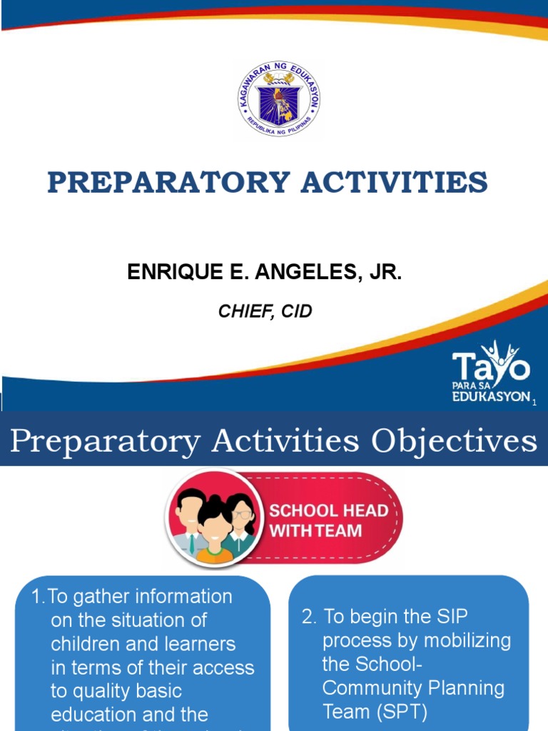 Enhanced SIP - Preparatory Activities - (Sir Ricky) | PDF | Ulama | Data