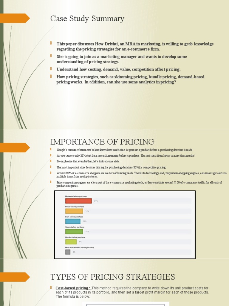 Case Study | PDF | Pricing | Prices